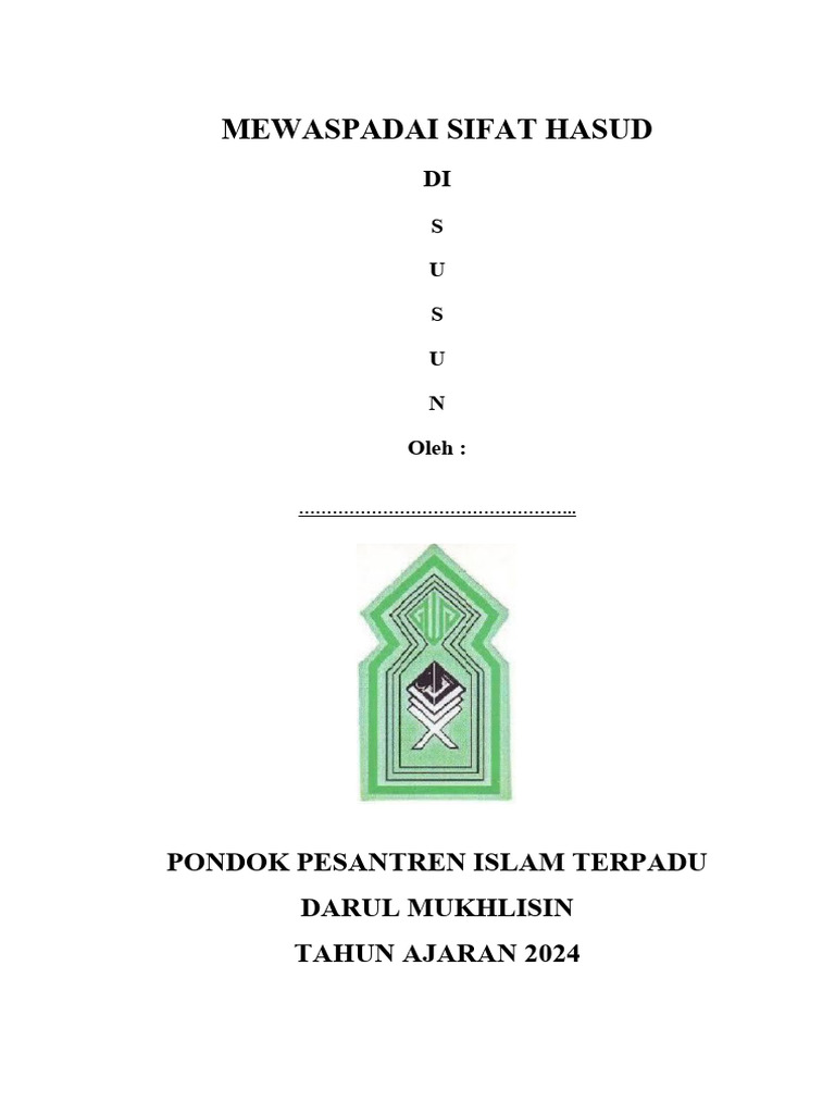 Mewaspadai Sifat Hasud dalam Islam | PDF