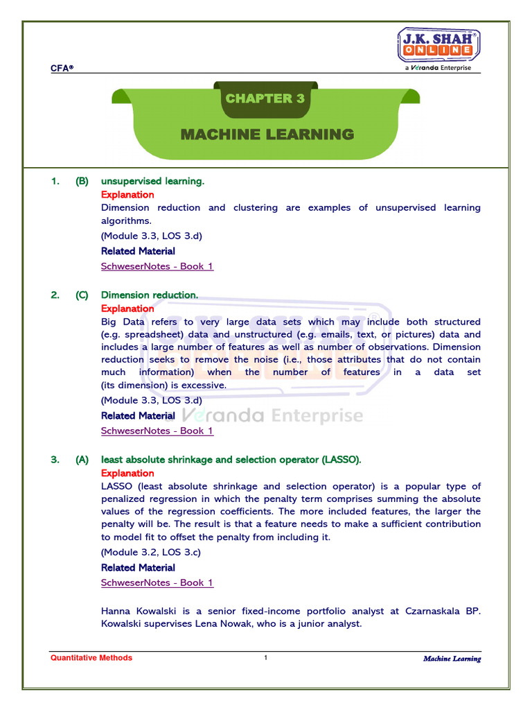 Reading 3 Machine LearningE | PDF | Machine Learning | Support Vector Machine