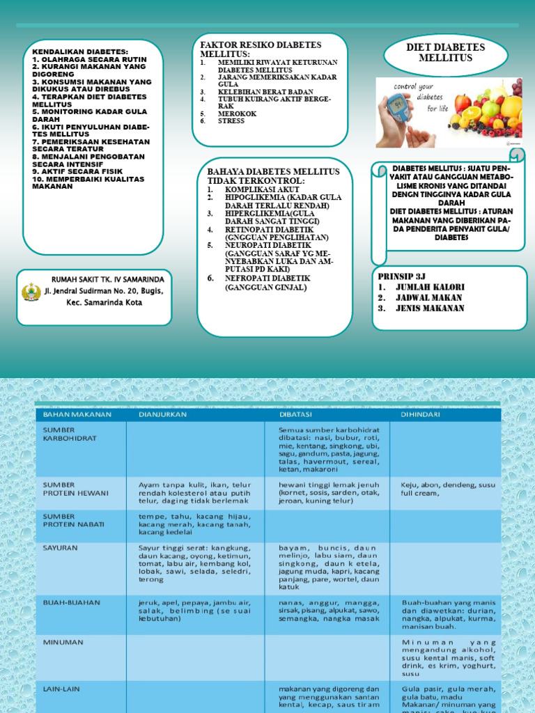 Leaflet Diet DM | PDF