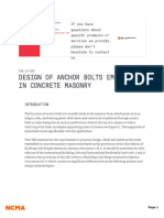Anchors and Ties for Masonry Design | PDF | Masonry | Wall