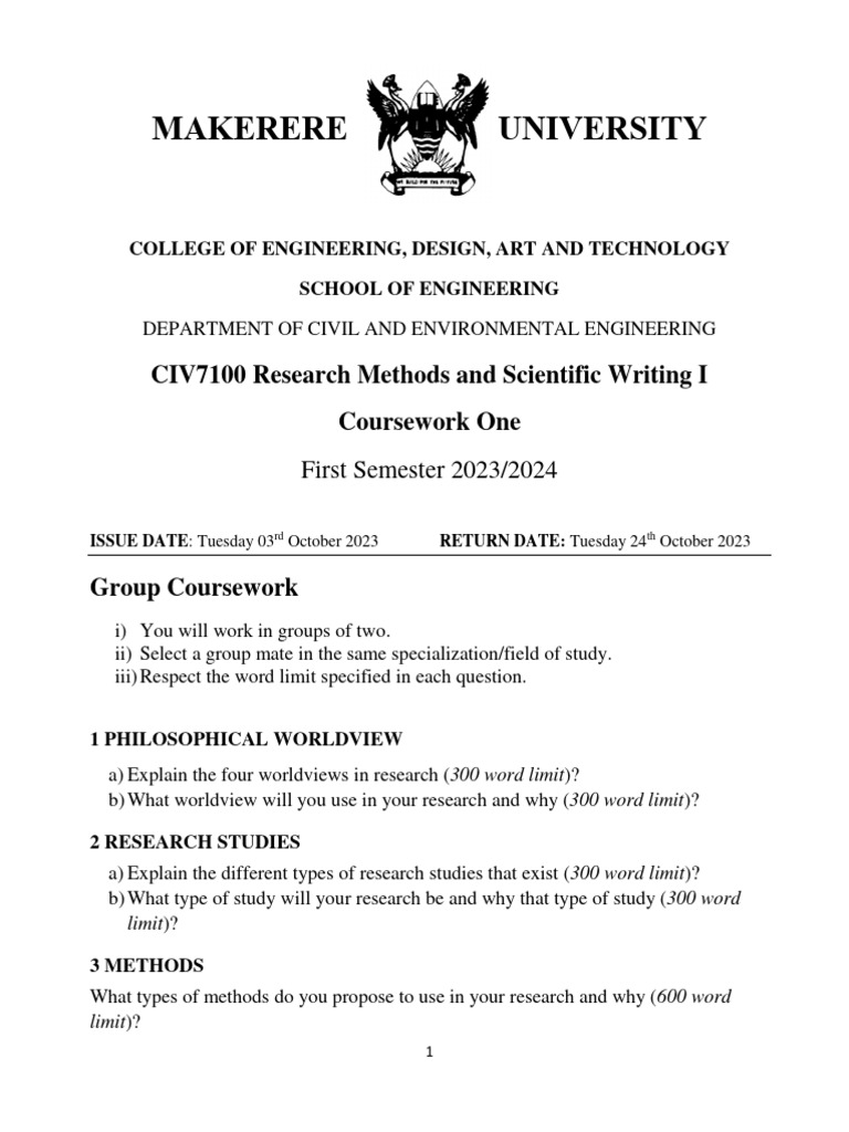 Group Coursework 1 | PDF