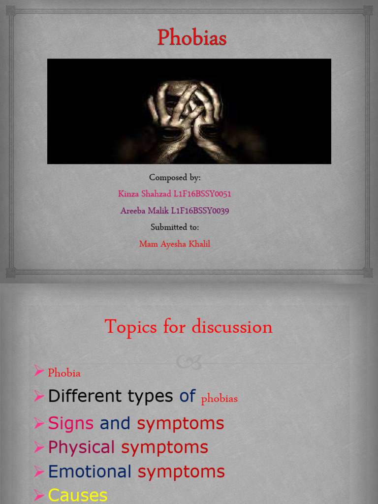 6 - Phobias | PDF | Phobia | Panic Attack