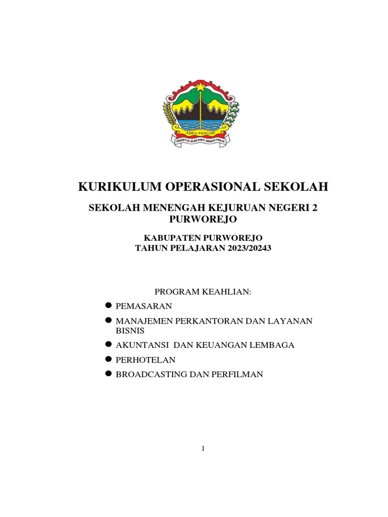 Buku KOSP 2023 2024 | PDF