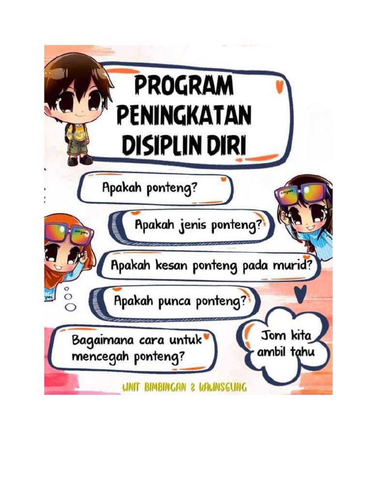 Program Peningkatan Disiplin Diri Murid - Perihal Ponteng | PDF