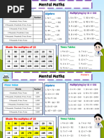 Grade 5 Mental Maths Worksheet 1 | PDF | Mathematics | Arithmetic