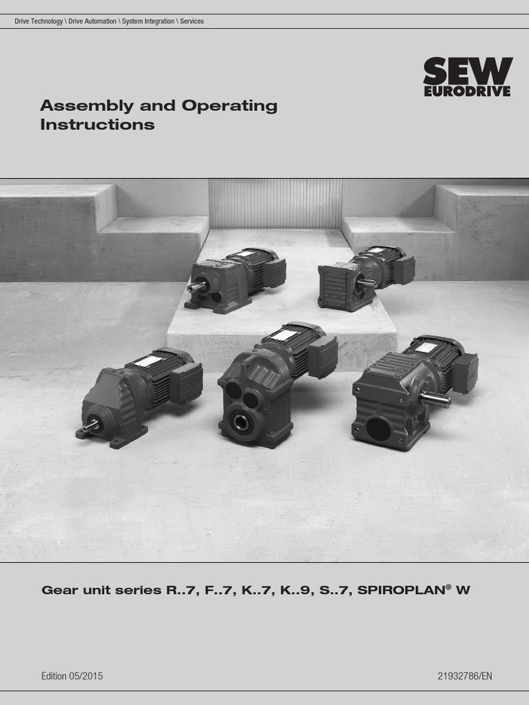 SEW Eurodrive R Series Manual | PDF | Hazards | Gear