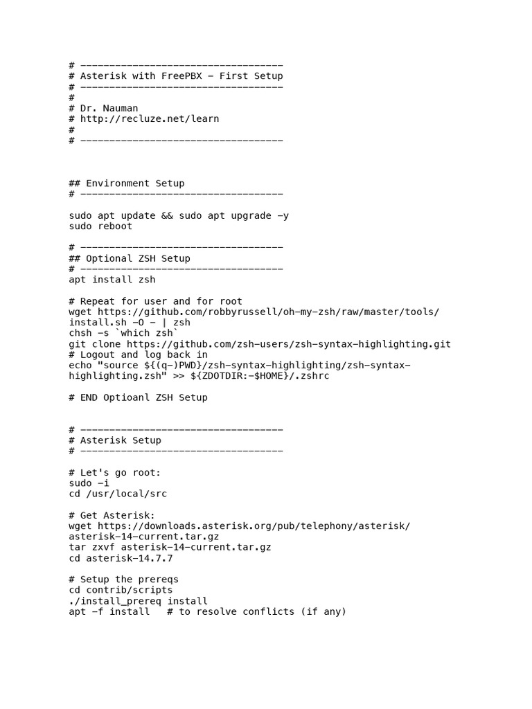 1 1 Asterisk Freepbx Pdf Software Software Engineering