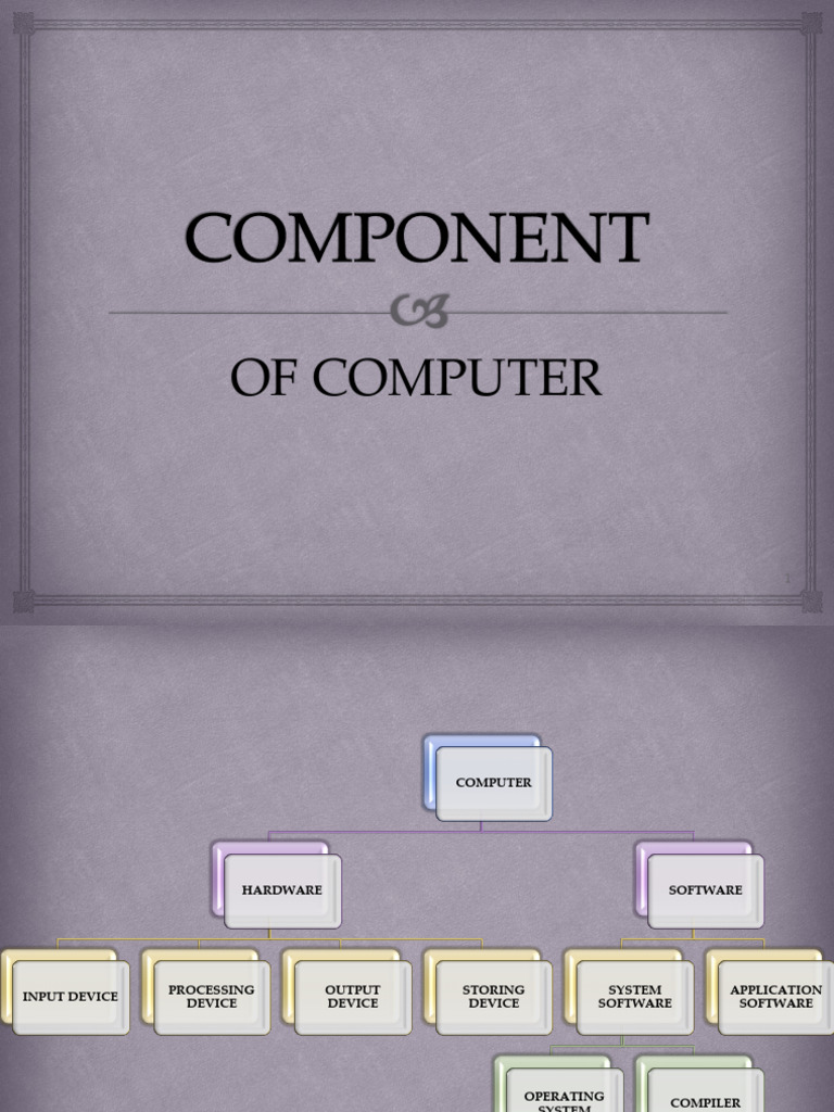 Computer Components | PDF | Operating System | Computer Data Storage