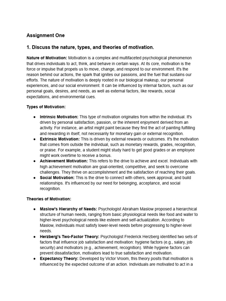 Introduction To Psychology (BPCC 101) | PDF | Motivational | Motivation Introduction To Psychology (BPCC 101) | PDF | Motivational | Motivation