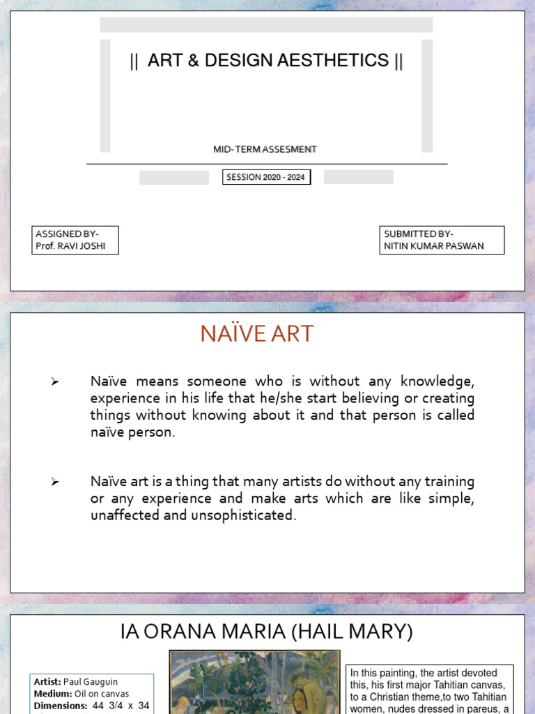 A.1. Naive art | PDF | Paintings | Plastic Arts