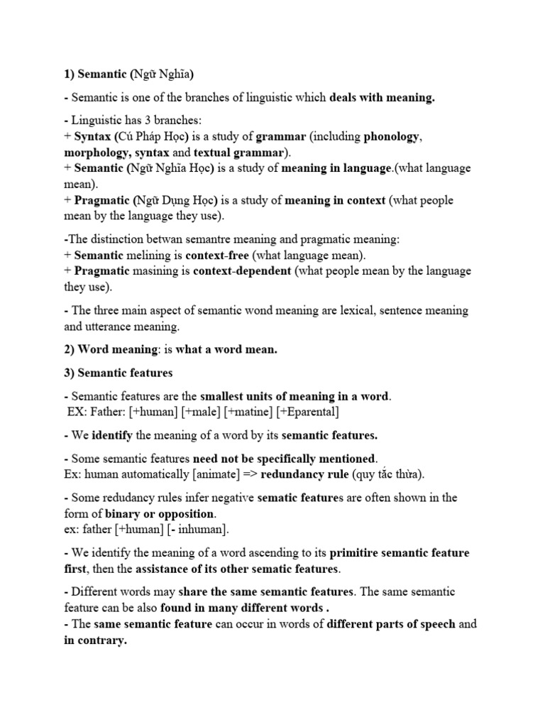 Semantic Review | PDF | Semantics | Logical Consequence