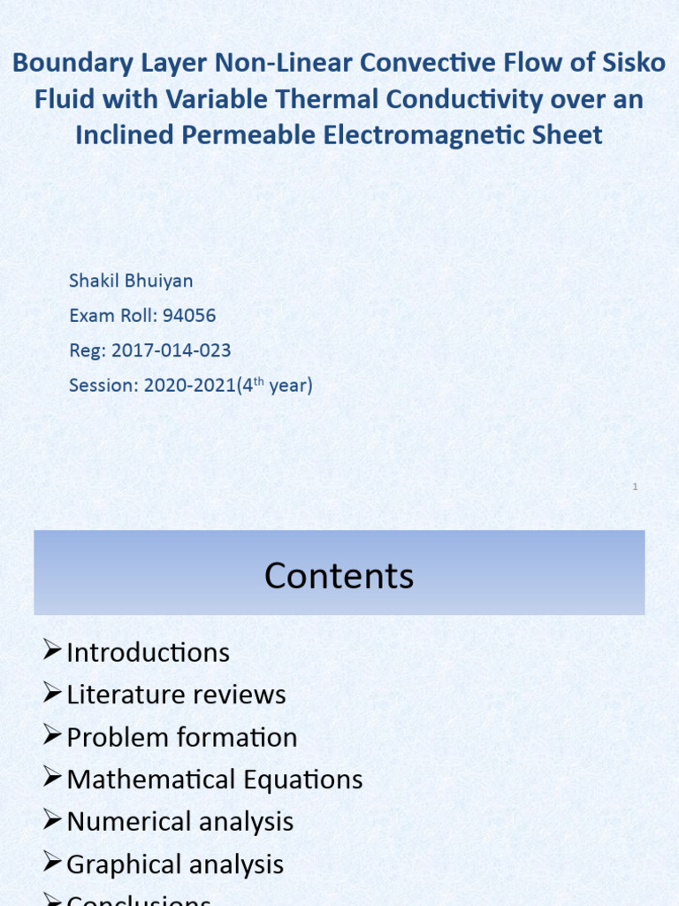 Project Presentation | PDF | Boundary Layer | Fluid Dynamics