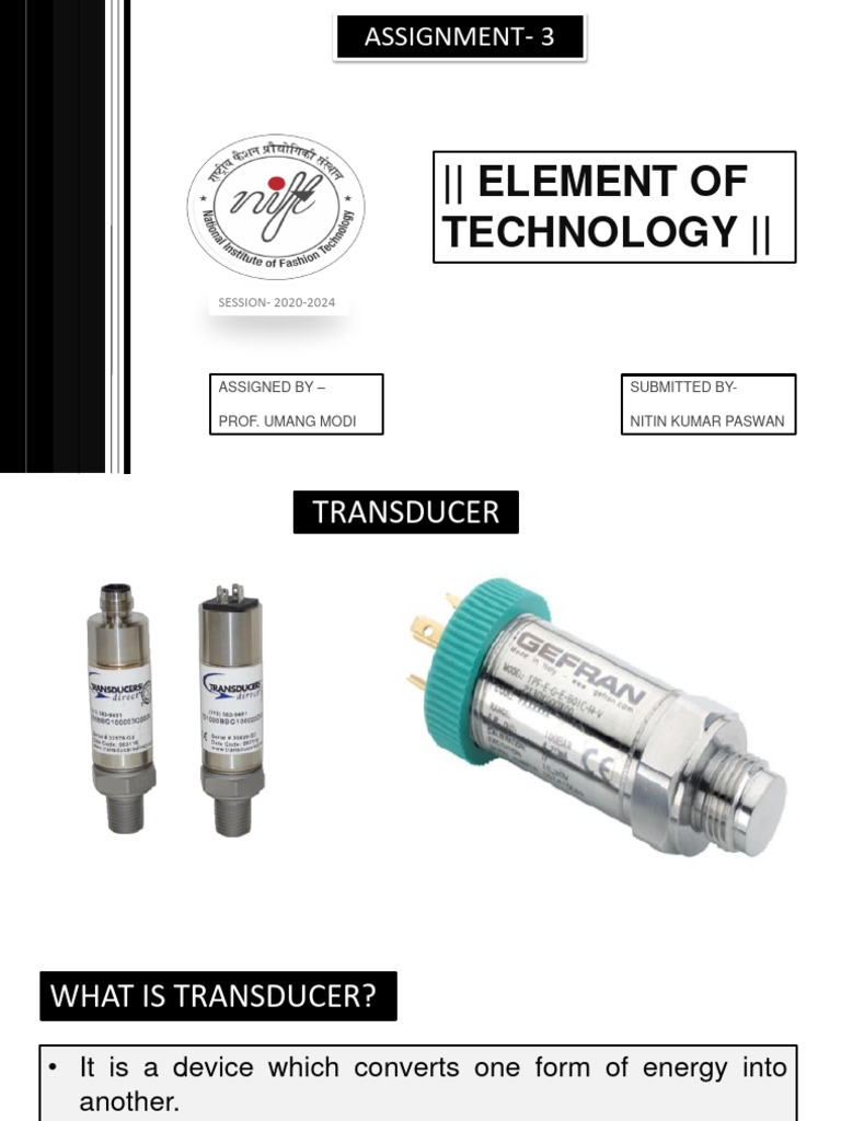 Understanding Transducers: Types & Selection | PDF | Inductor ...