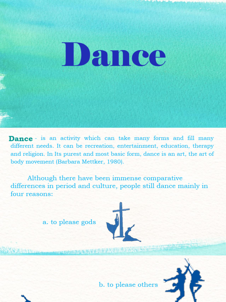 Understanding Dance: Forms and Benefits | PDF