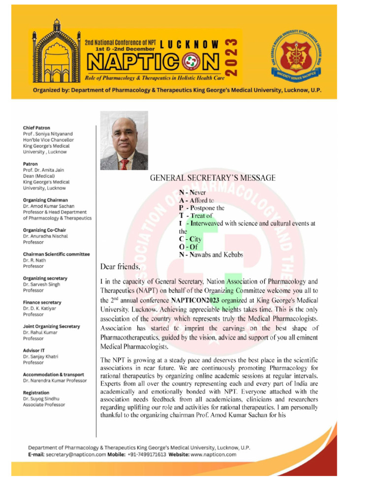 Prof RK Dixit Sir's Message | PDF