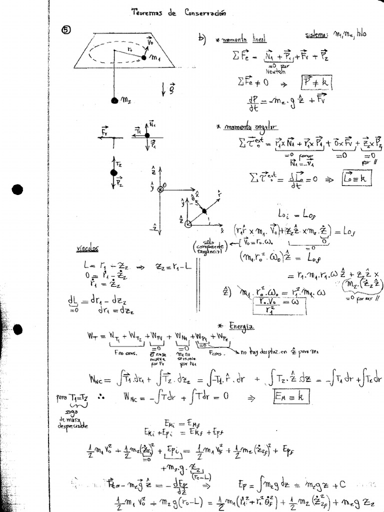 10 Teoremas de Conservación | PDF