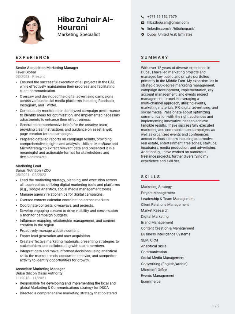 Hiba Al-Hourani 934852641 | PDF | Digital Marketing | Marketing