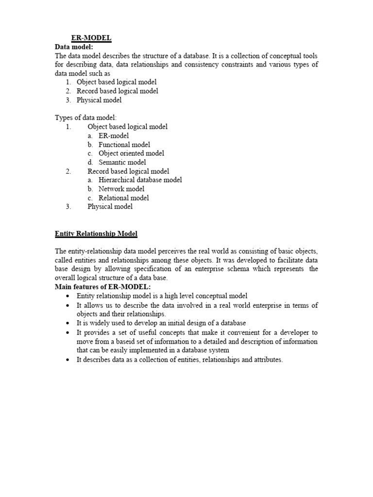 Unit-2 Dbms | Download Free PDF | Conceptual Model | Relational Model