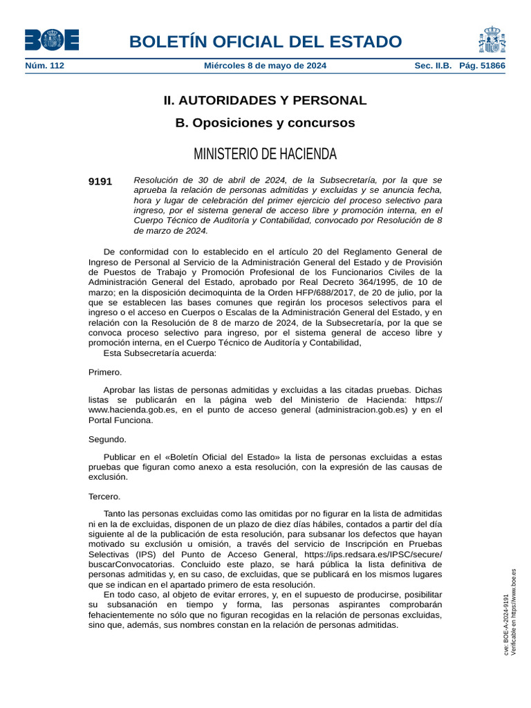 BOE-A-2024-9191 | PDF | Gobierno