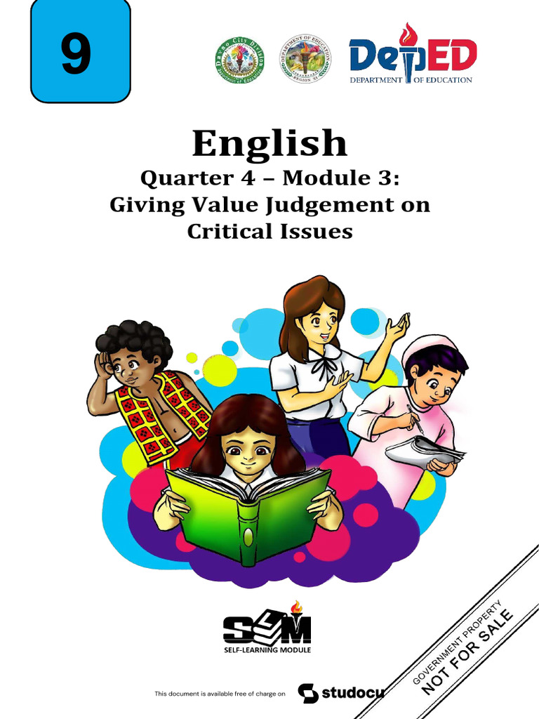 q4 English 9 Module 3 Modified | PDF | Learning | Attitude (Psychology)