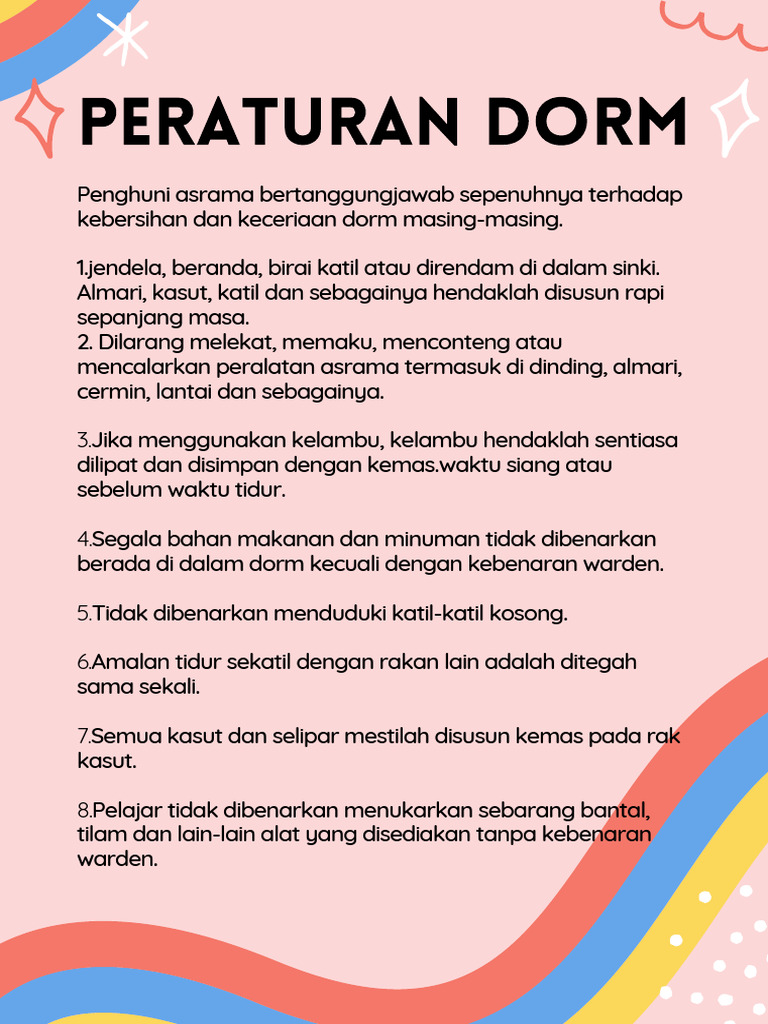 Peraturan Dorm | PDF