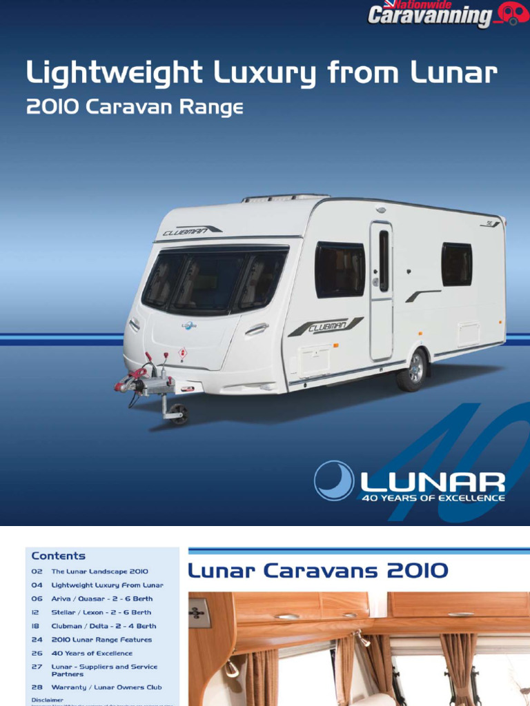 2010 Lunar Caravan Brochure | PDF