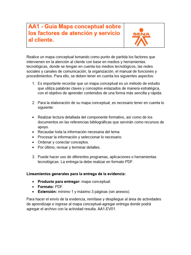 AA1 - Mapa Conceptual | PDF