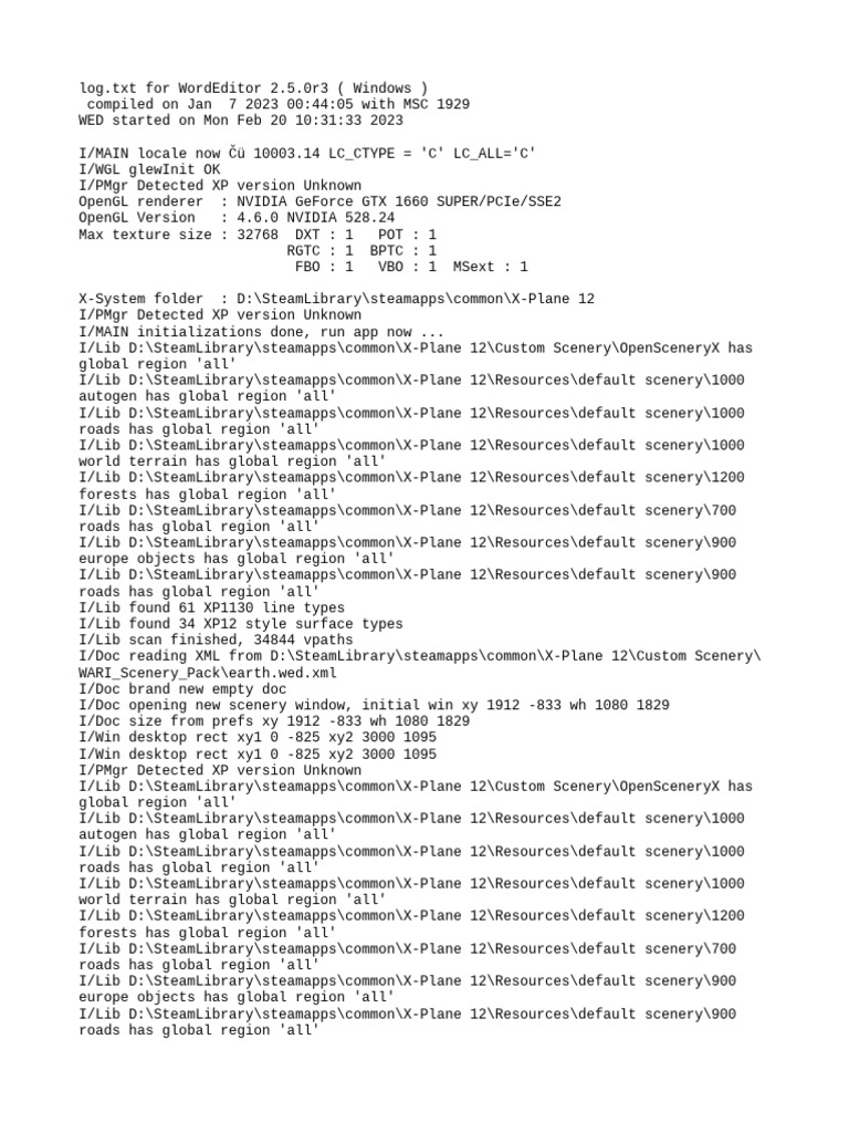 WED Log | PDF | Computer Data | Ibm Pc Compatibles