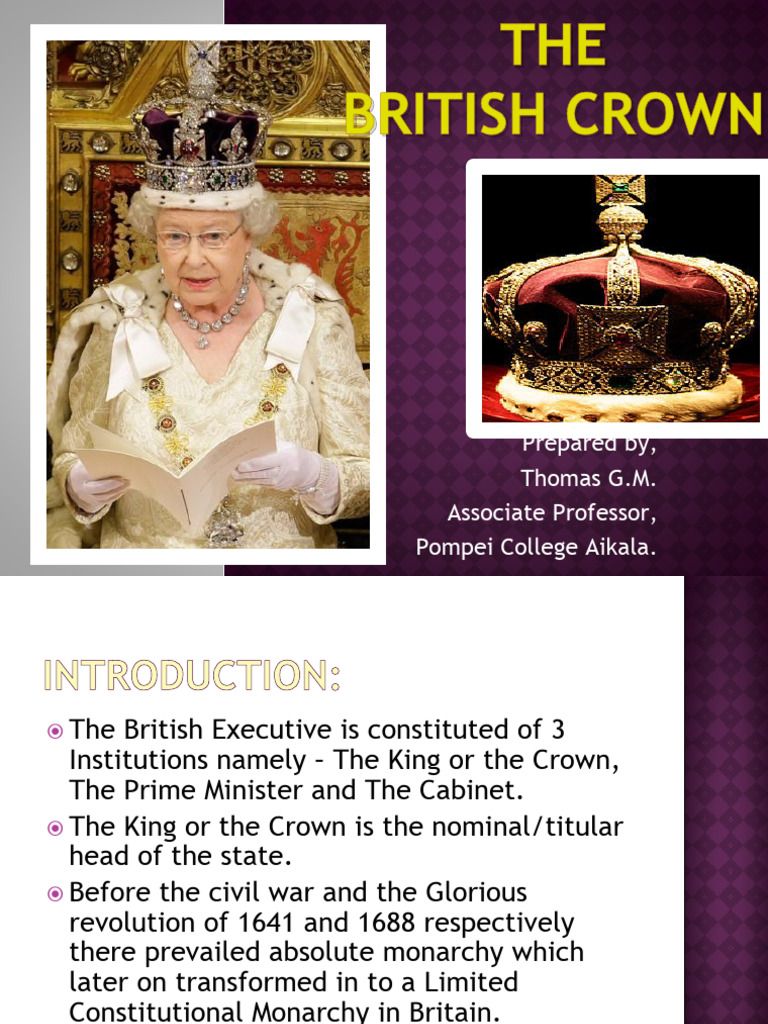 The British Crown | PDF | Monarchy Of The United Kingdom | Monarch