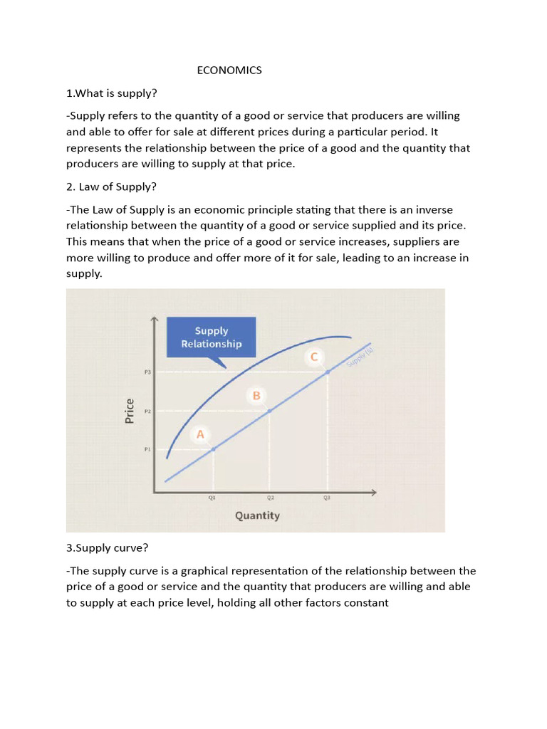 ECONOMICS | PDF | Supply (Economics) | Economic Surplus