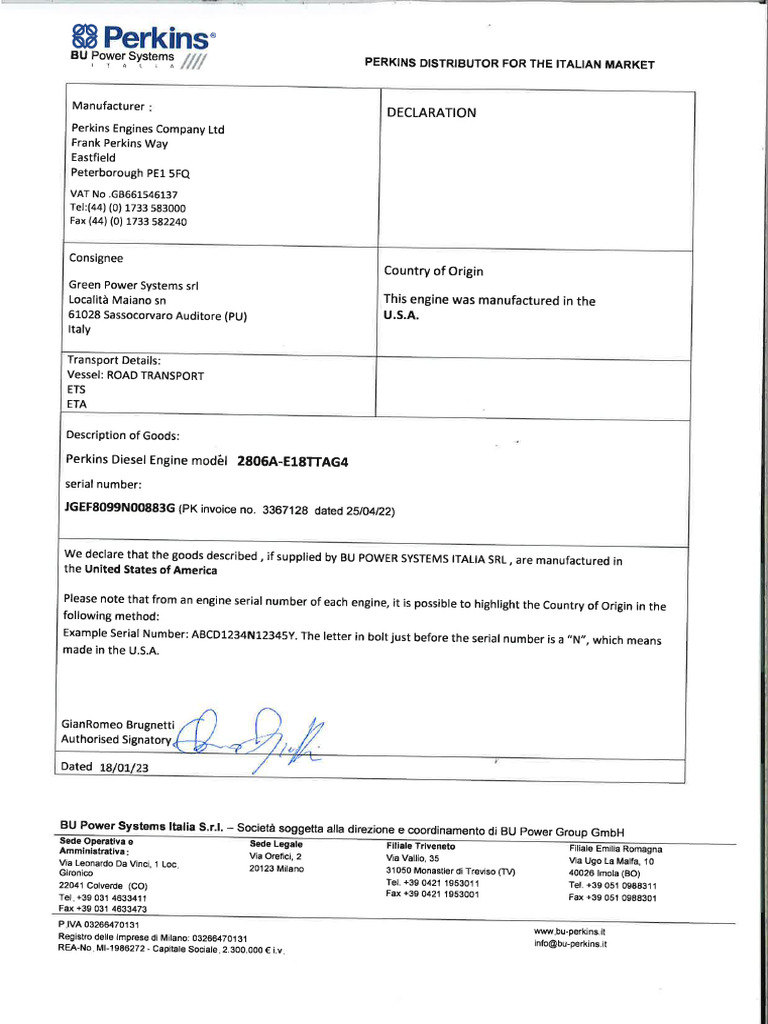 Certificate of origin | PDF