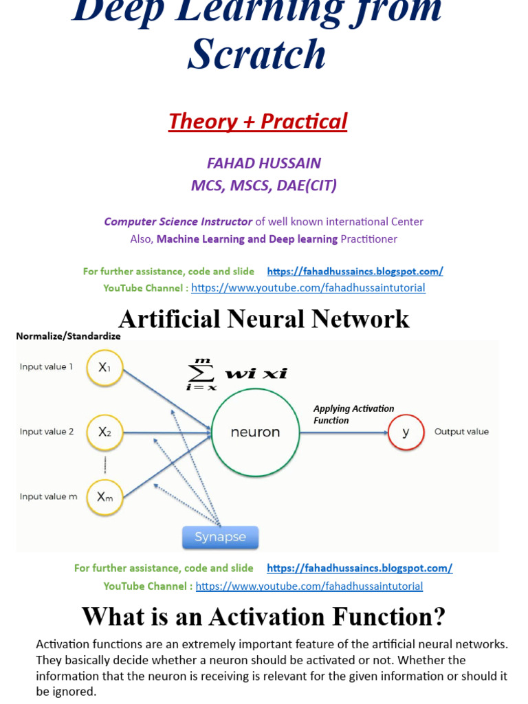 Deep Learning Activation Functions Guide | PDF | Deep Learning | Artificial Neural Network