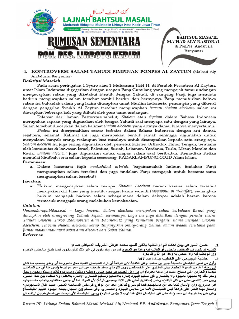 02. RUSEM BM Mahad Aly Andalusia Banyumas | PDF