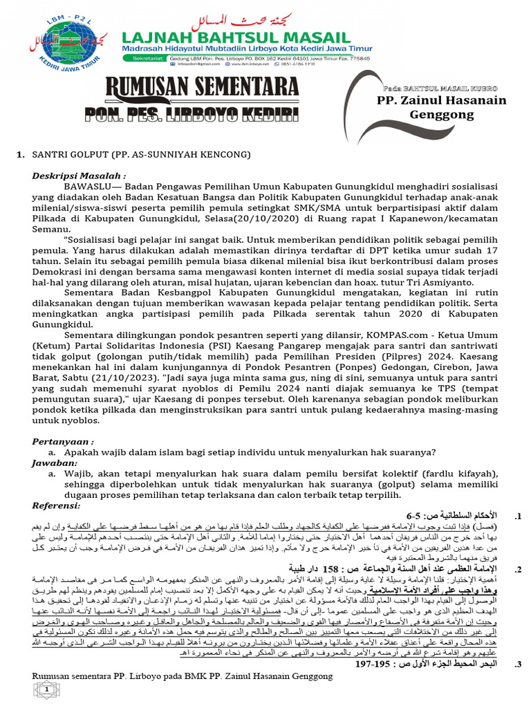 Rusem BM Genggong | PDF