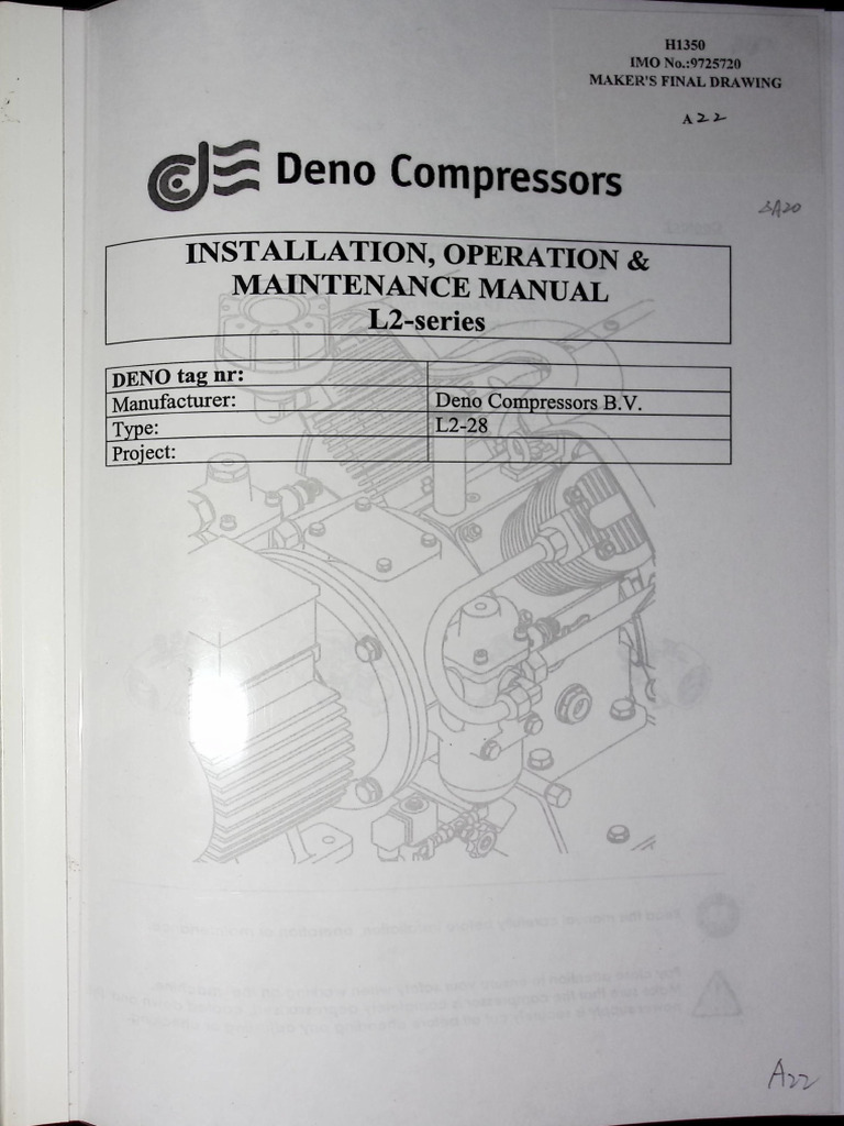 DENO Main Air Compressor 1-2 | PDF