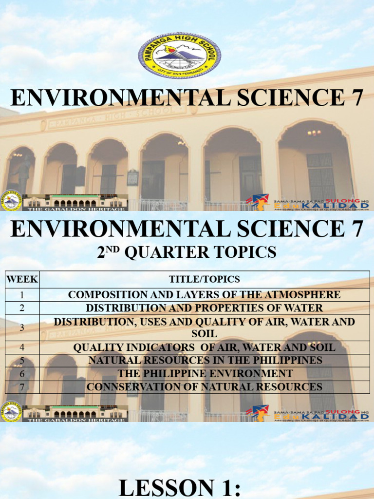 q2 Week 1 Envi Science | PDF | Atmosphere Of Earth | Atmosphere