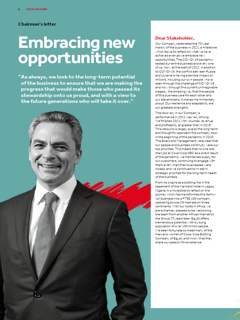 Chairman's Letter: Embracing Resilience | PDF | Dividend | Stakeholder ...