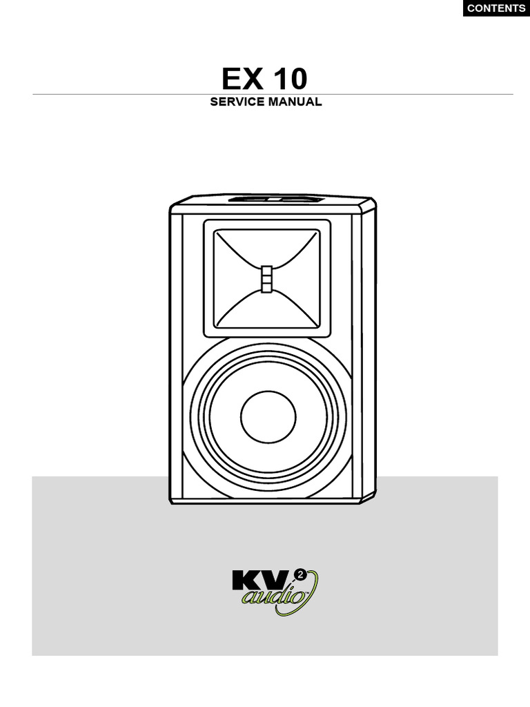 EX10-service Manual A4 | PDF | Sound Technology | Electrical Engineering