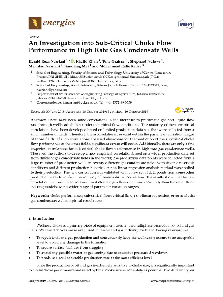 Critical and Subcritical Flow | PDF | Regression Analysis | Mean Squared Error
