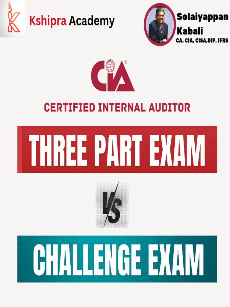 CIA Exam Guide: Regular vs Challenge | PDF | Vocational Education ...