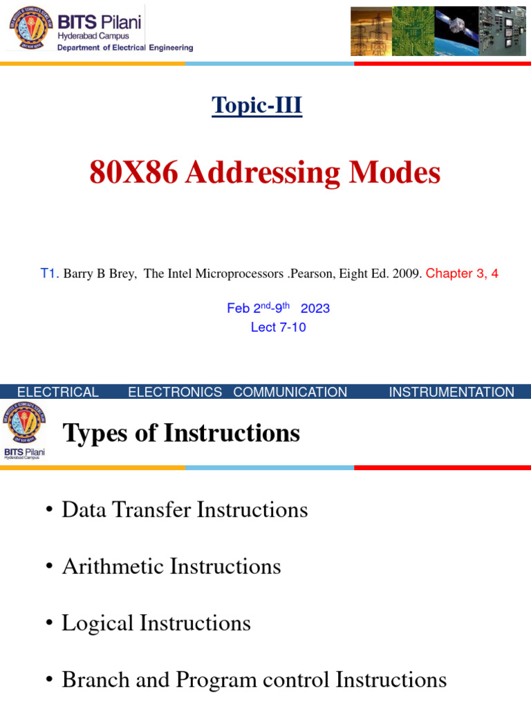 Lec6 - Lec10 Addressing Modes Upto Feb 9th 2023 | PDF | Computing | Digital Electronics