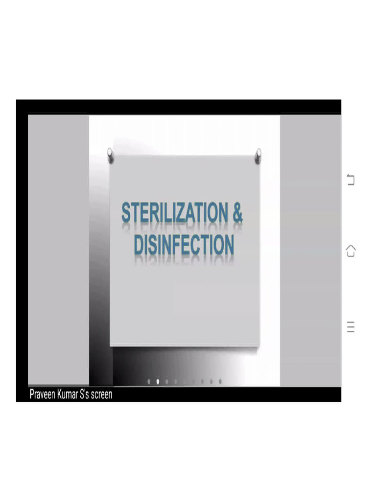 Sterilization and Disinfection - OMFS | PDF