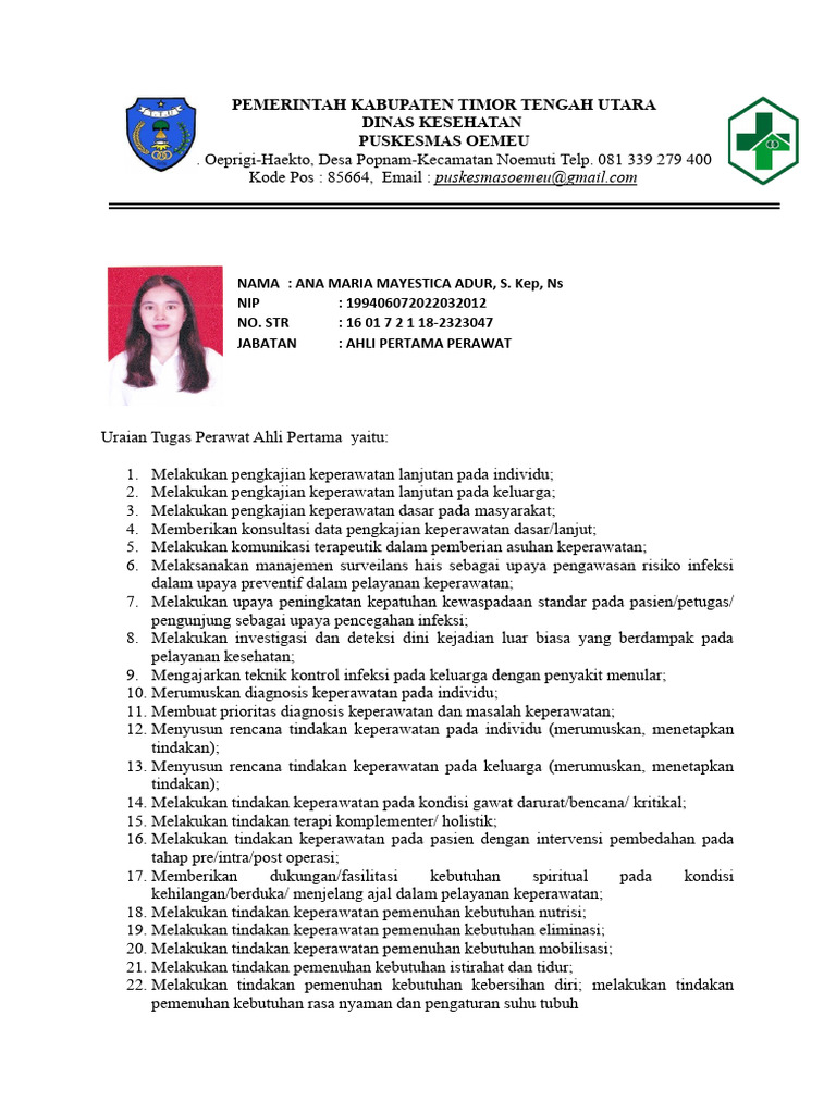 URAIAN TUGAS YESTI PRWAT PJ PTM TB Benar | PDF | Kesehatan Holistik