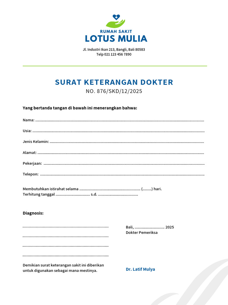 Lotus Mulia: NO. 876/SKD/12/2025 | PDF