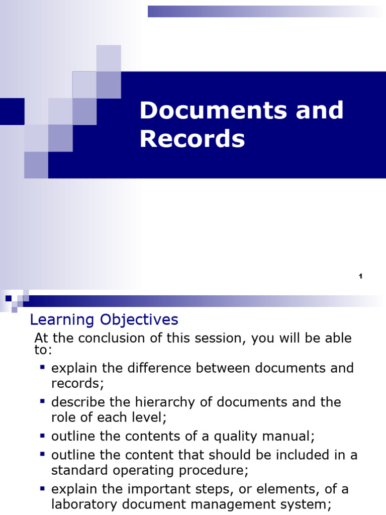 16 Document and Record Slide Heall TB | PDF | Quality Management System ...