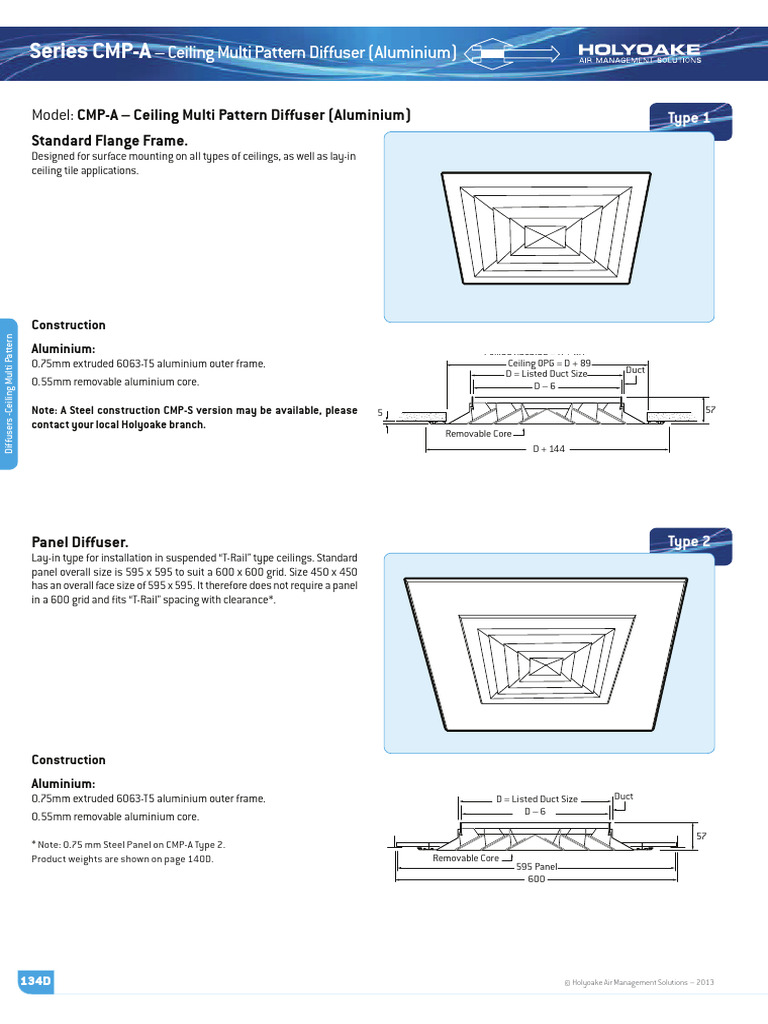 CMP (1301) | Download Free PDF | Duct (Flow) | Ceiling