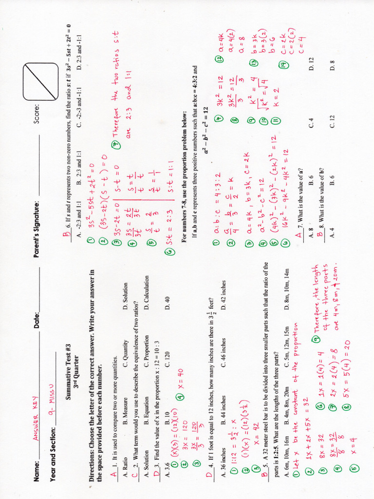 Summative 3 Q3 Solutions | PDF