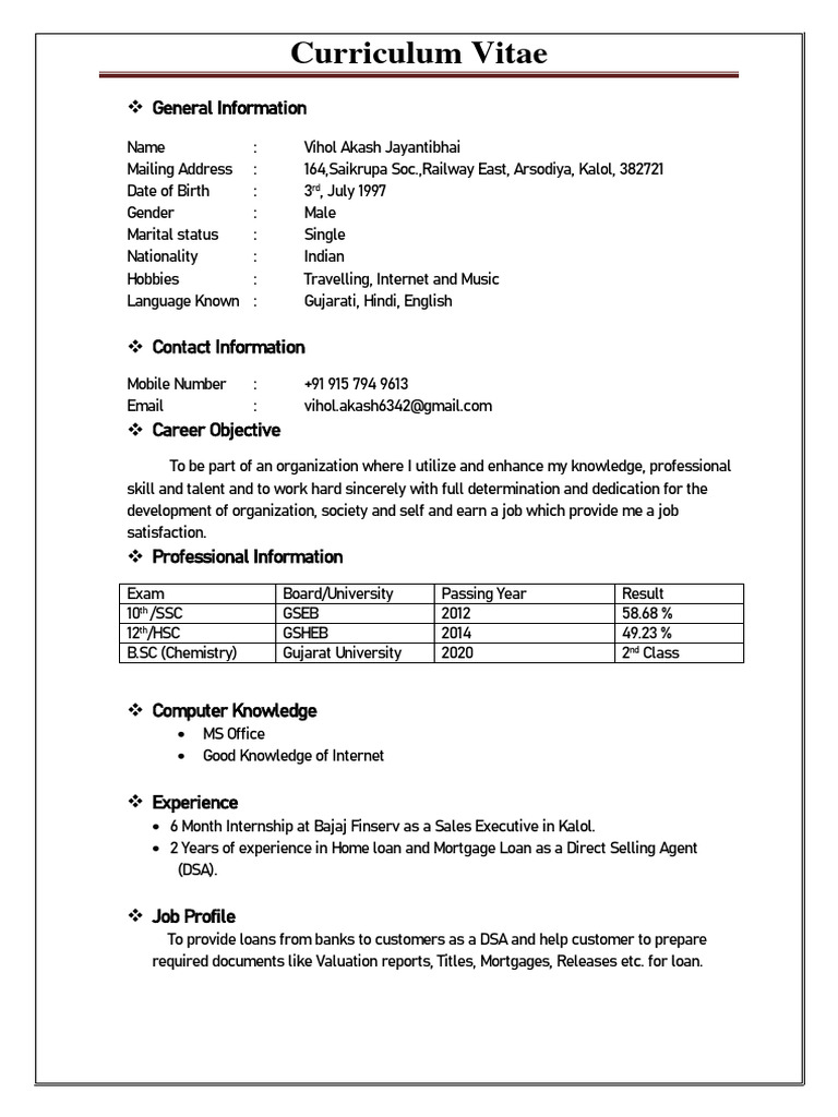 Akash Resume 19-06-2020 | PDF | Career & Growth | Business