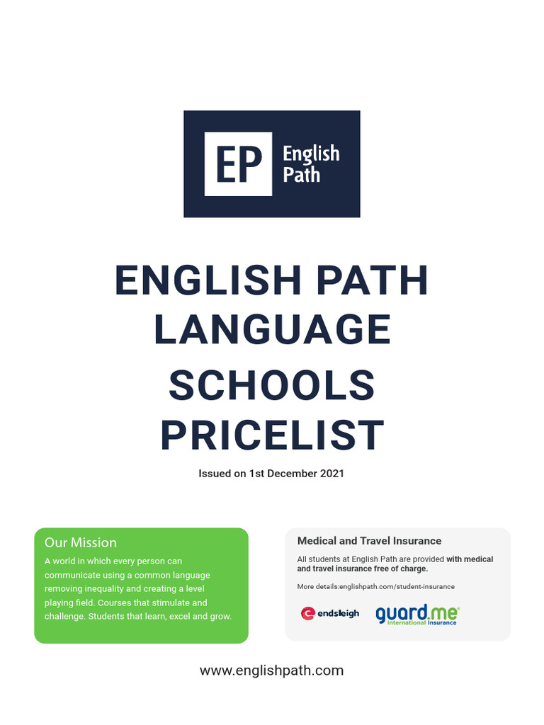 English Path Price List 2025 | PDF | Insurance