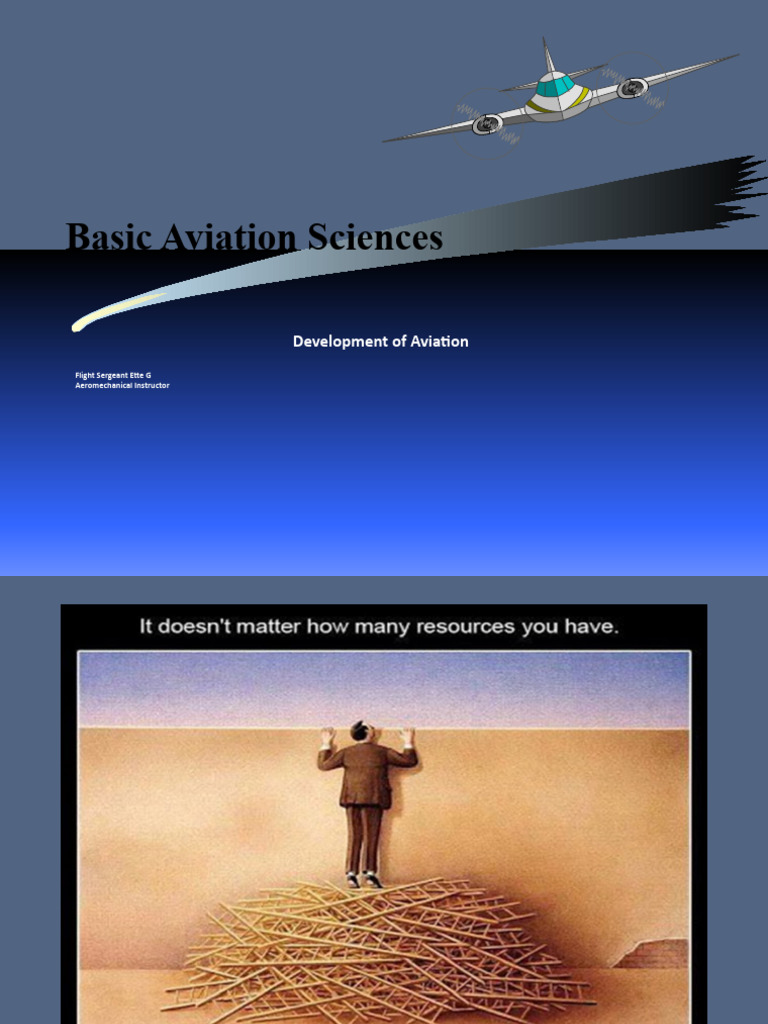 Basic Aviation Sciences 1 | PDF | Wright Brothers | Aeronautics